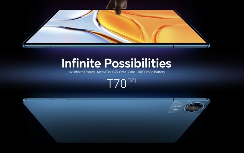 14吋大屏及10000mAh大電，Teclast T70 4G 開價$1799! - MobileMagazine