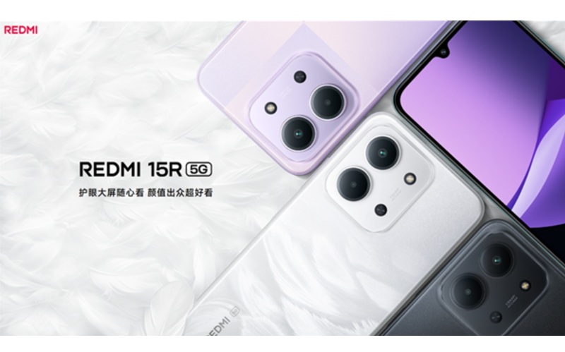 輕薄機身藏 6000mAh 巨電量 + 120Hz 流暢大屏，REDMI 15R 5G 低調發表! - MobileMagazine
